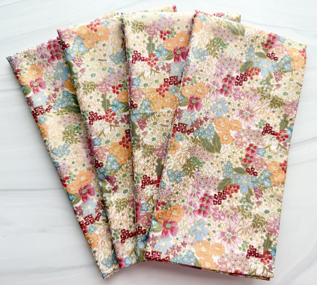 Rifle Paper Co Cloth Diner Napkins, Set of 4: Mimi - Plum - Etsy