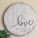 Personalized Wedding Gift Rustic Love Sign Wooden Love - Etsy