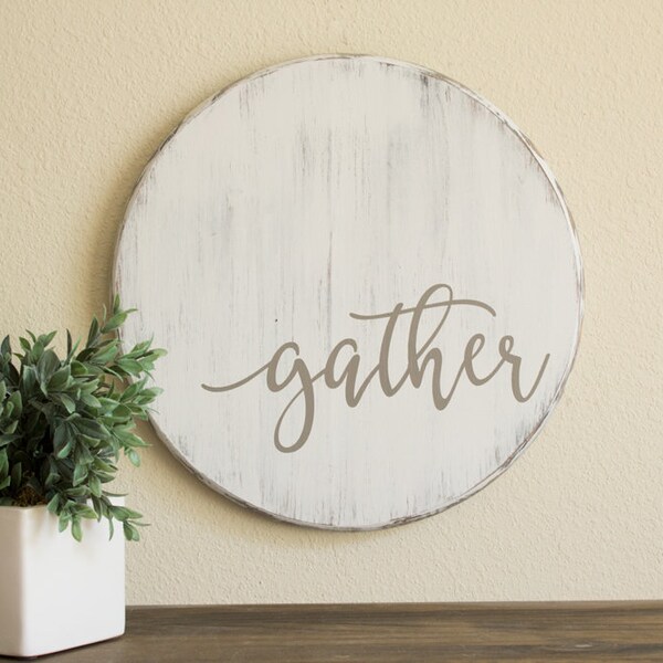 Gather Sign - Etsy