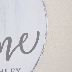 24 Inch Personalized Round Wood Name Sign Large Personalized - Etsy