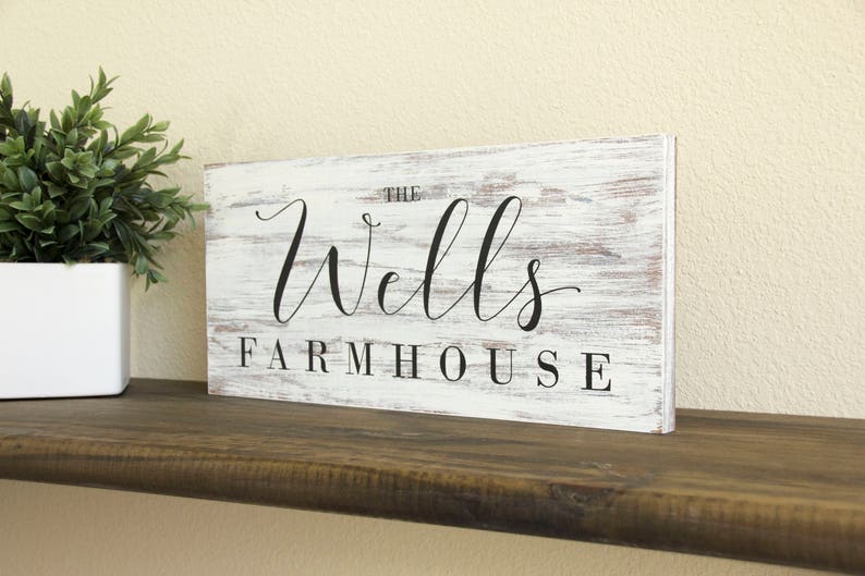 Personalized Name Sign Rustic Wooden Sign Family Name Sign | Etsy