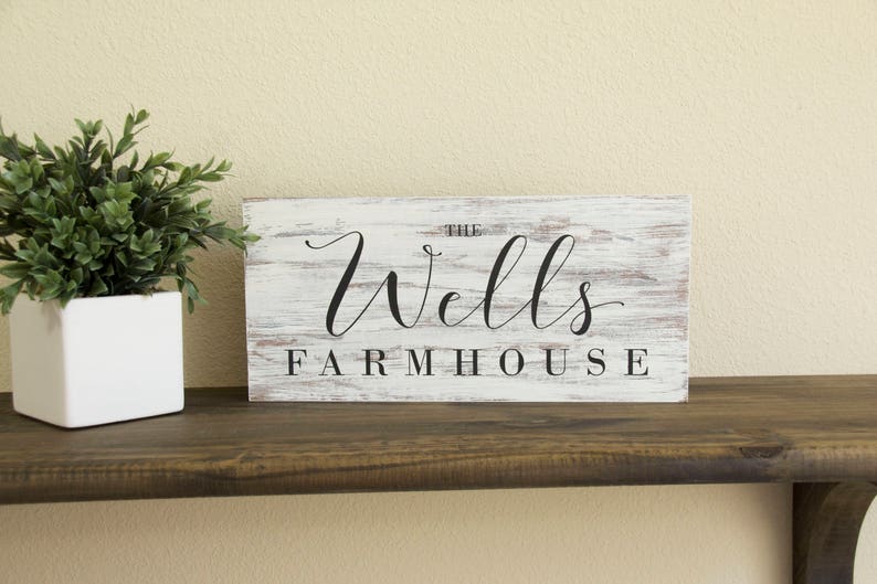 Personalized Name Sign Rustic Wooden Sign Family Name Sign | Etsy