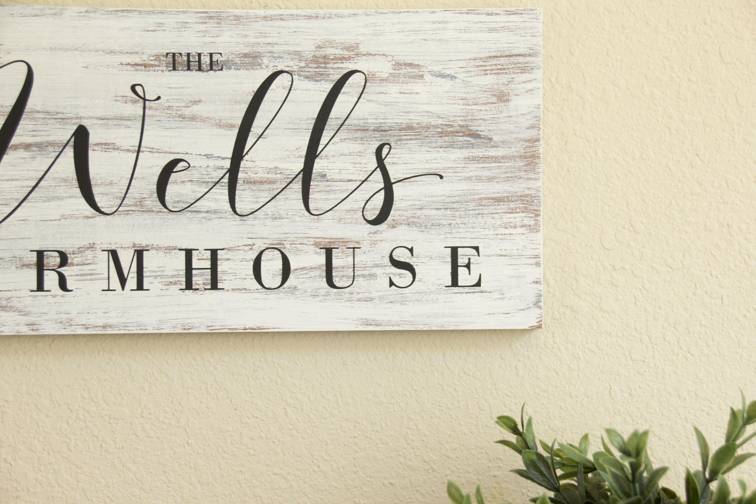 Personalized Name Sign Rustic Wooden Sign Family Name Sign | Etsy