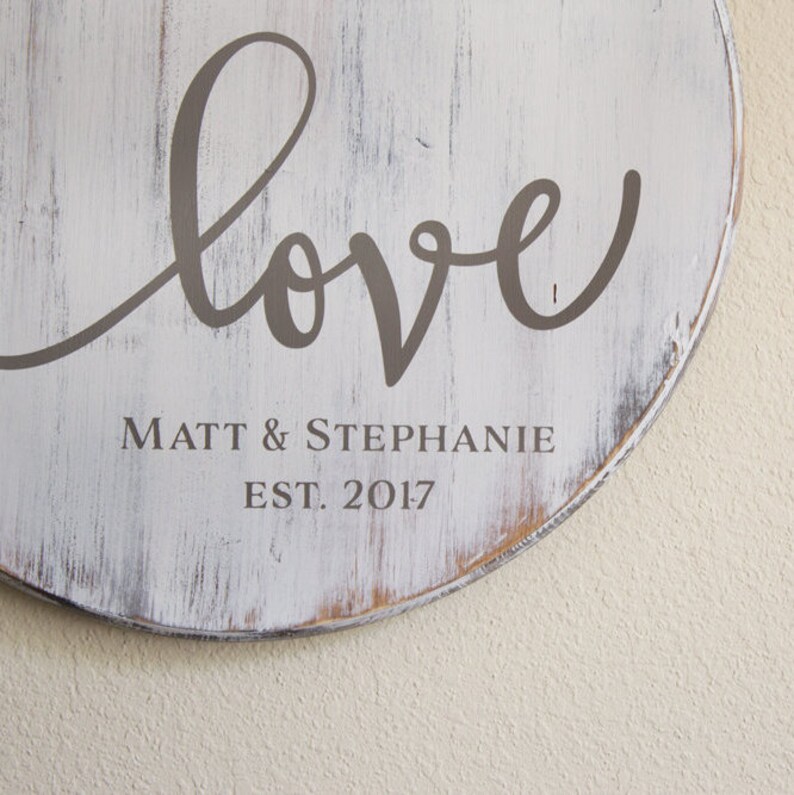 Personalized Wedding Gift Rustic Love Sign Wooden Love - Etsy