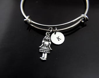 Girl charm bracelet | Etsy