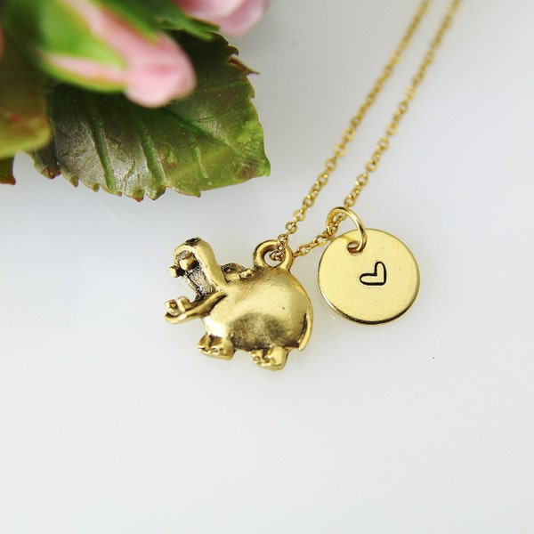 Gold Hippo - Etsy