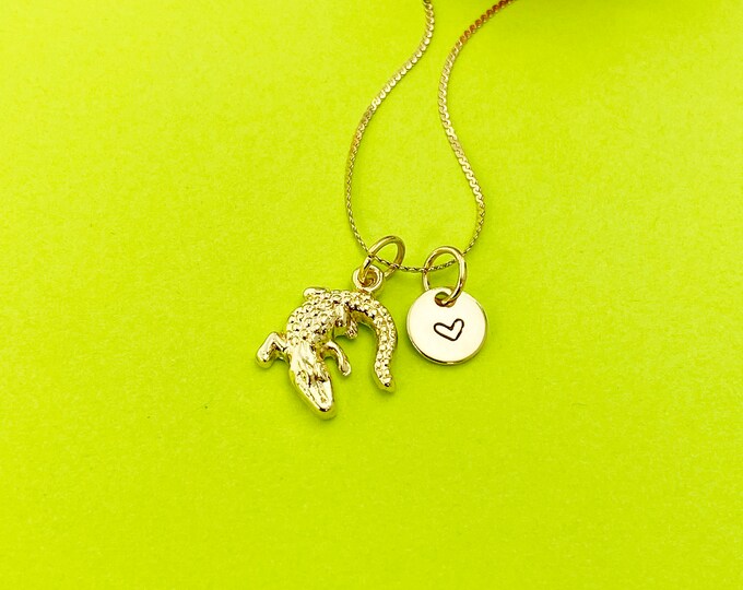 Crocodile Necklace Skull Necklace Skull Jewelry Crocodile Jewelry ...