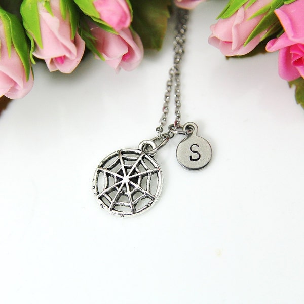Spider Web Necklace - Etsy