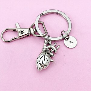 Anatomical Heart Charm Keychain, Silver or Bronze Option, BN4935 - Etsy