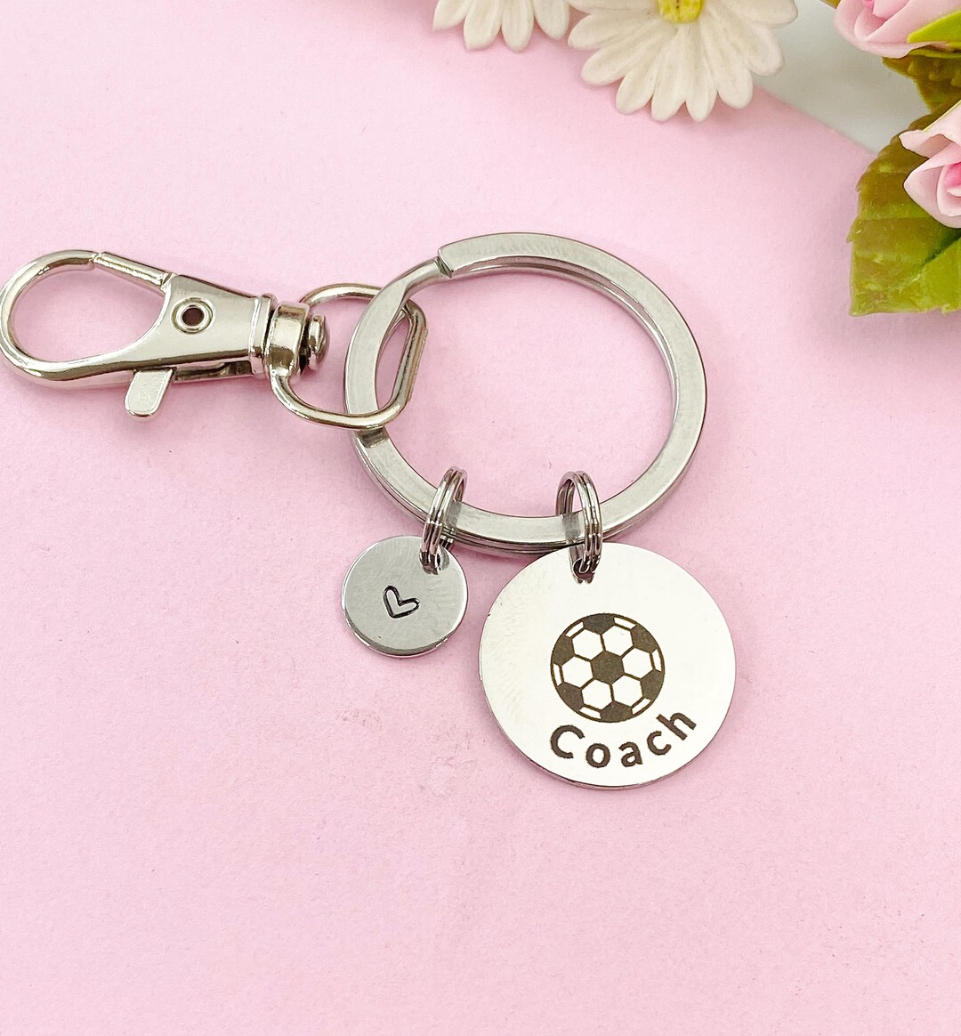 Soccer Coach Charm Keychain – Personalized Gift for Sports Mentor ...