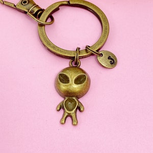 Antique Bronze UFO Charm Keychains UFO Pendant Keychains UFO Keyring ...