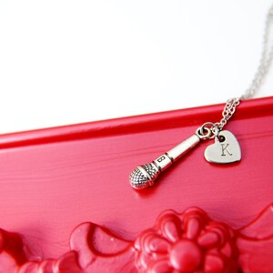 Silver Microphone Charm Necklace, Mic Charm, Speaker Gift - Etsy