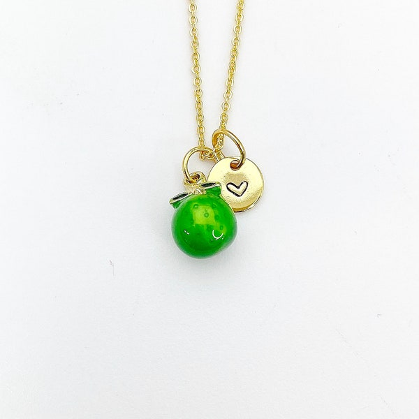 Lime Green Necklace - Etsy