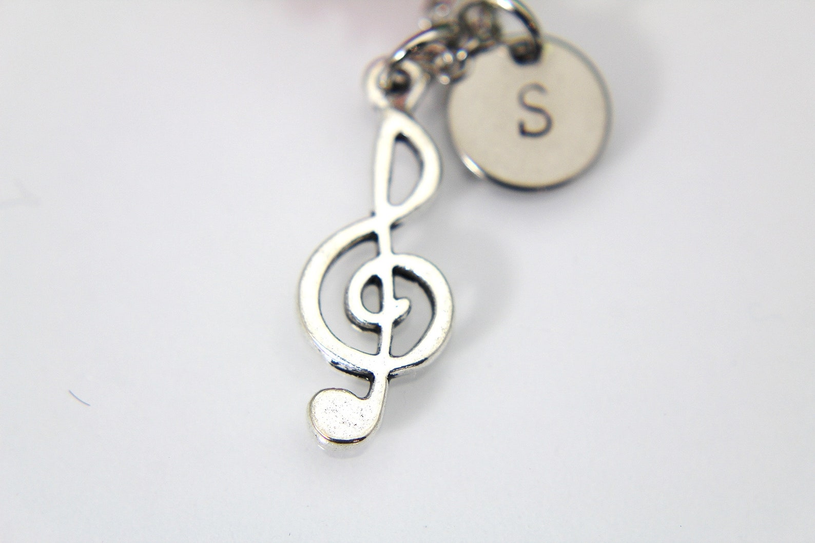 Treble Clef Necklace Treble Clef Charm Music Necklace Music - Etsy