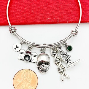 Crime Scene Investigation Bracelet, DNA, Microscope, Camera, Forensic ...