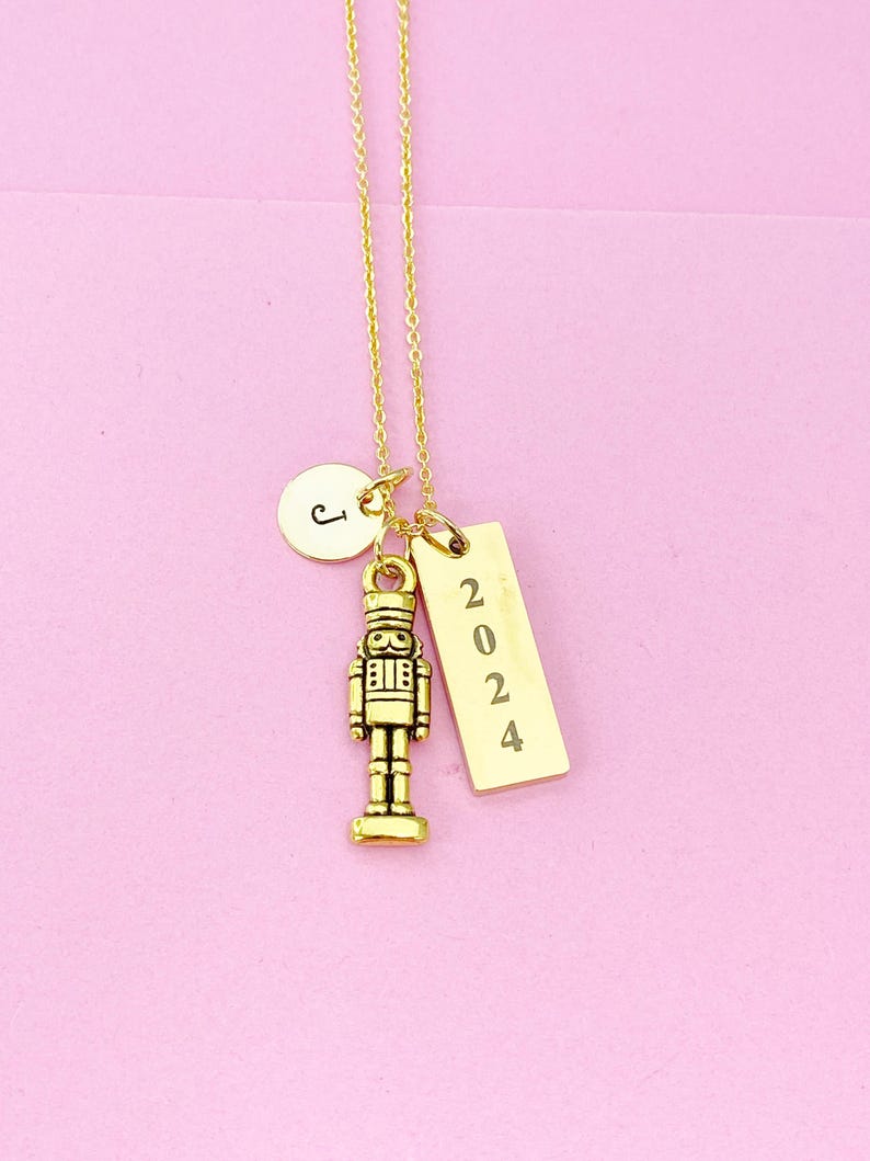 Nutcracker Soldier Christmas Ballet Charm Necklace, Gold or Silver ...