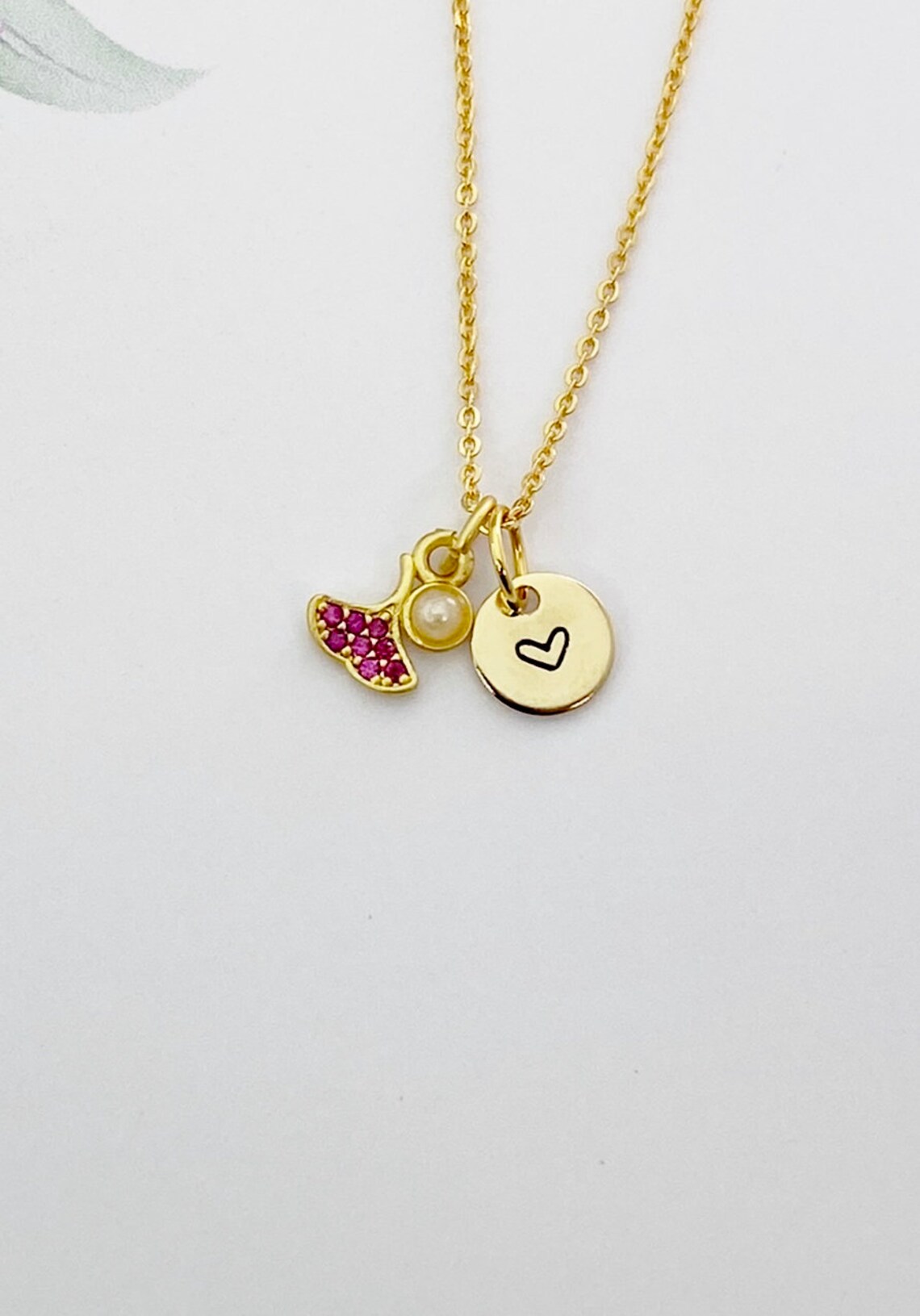 Gold TINY Ginkgo Biloba Leaf Charm Necklace Herbalists Gifts Ideas ...