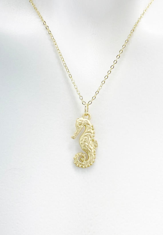 Seahorse Necklace Gold Necklace Best Christmas Gift for Girl - Etsy