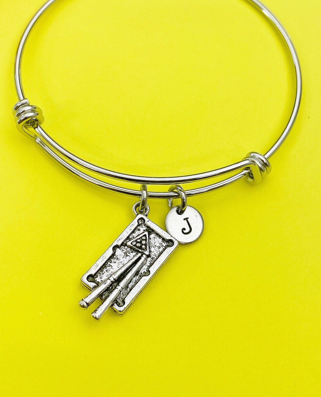Silver Billiards Pool Table Snooker Charm Bracelet Gifts Ideas ...