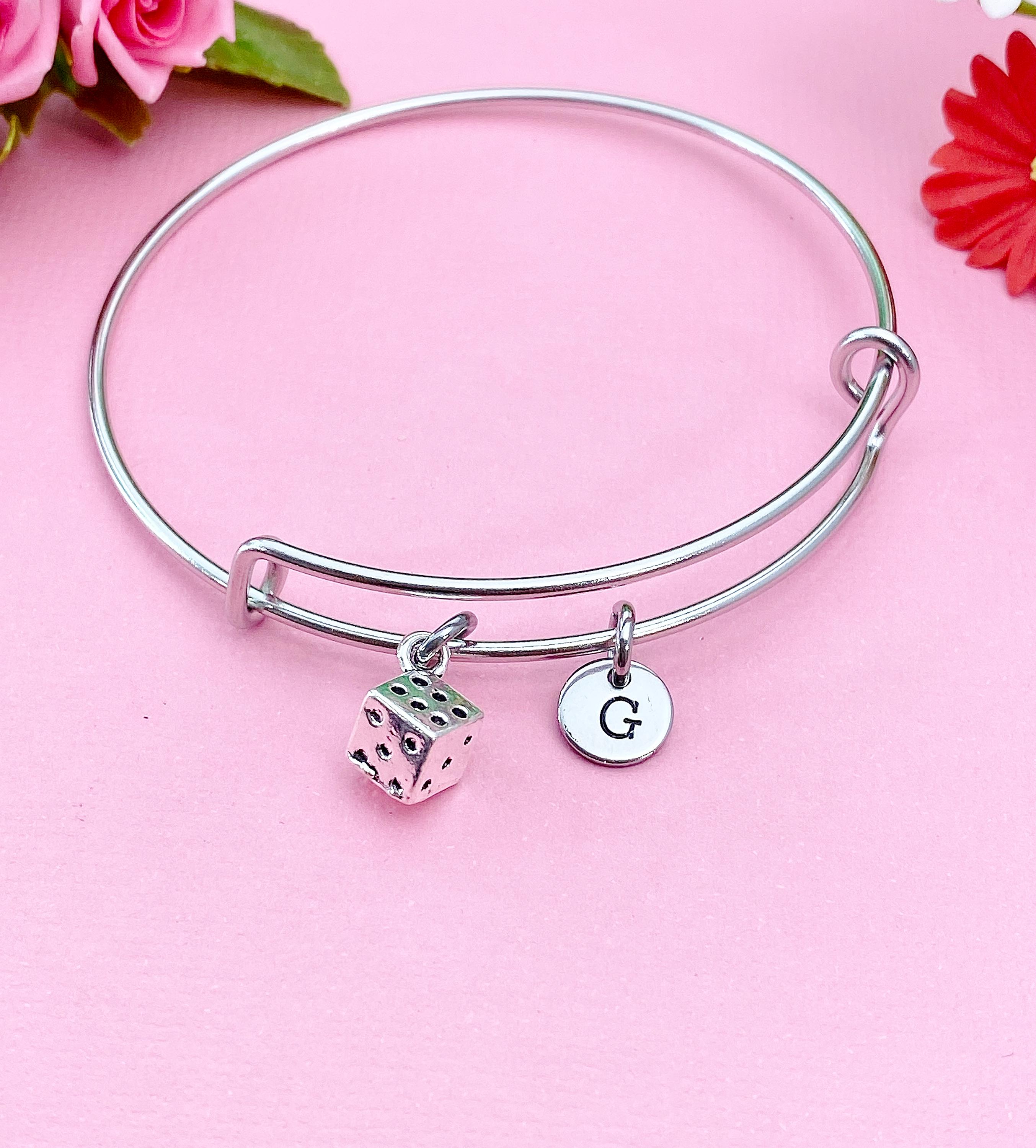 Silver Dice Charm Bracelet, Dice Games Bunco Jewelry Gifts, N4575 - Etsy