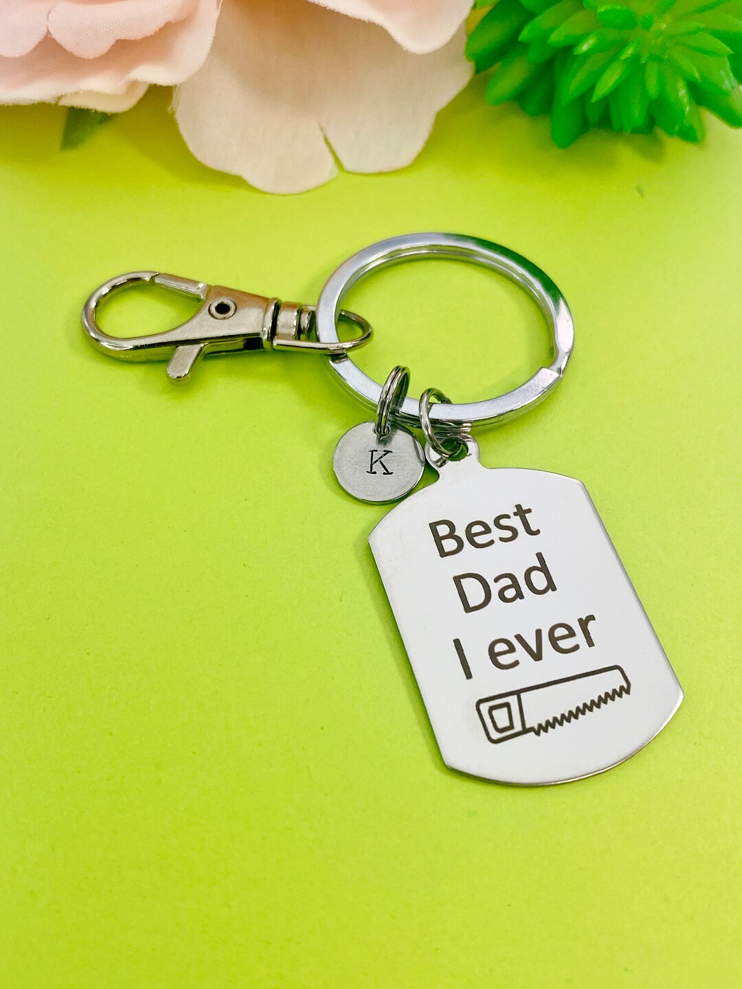 Stainless Steel Best Dad I Ever Sew Keychain Best Christmas Gifts for ...