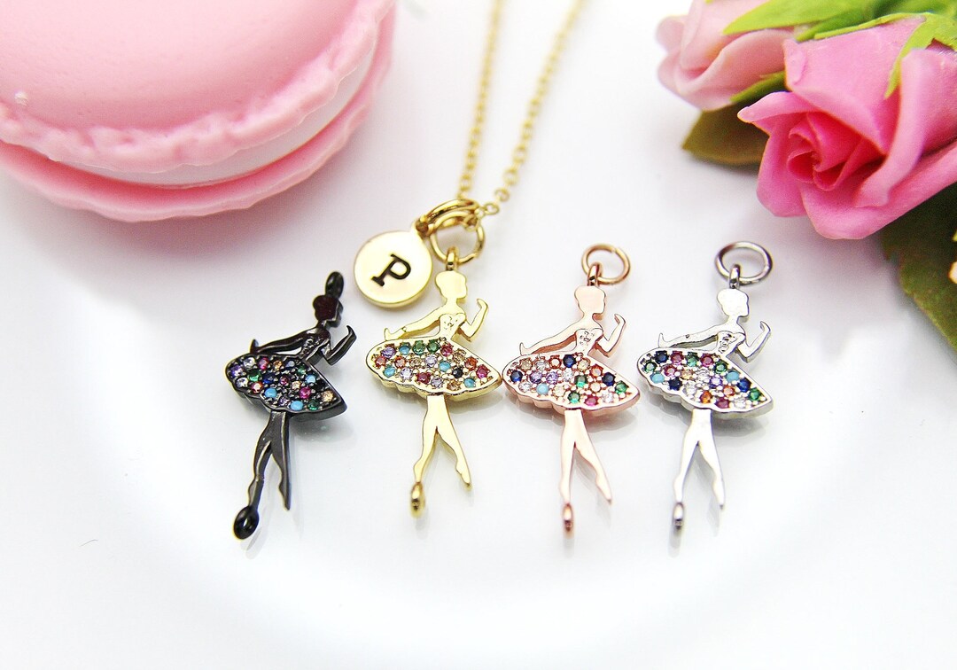 Ballet Necklace, Dance Girl Necklace, Ballet Gift, Dance School Gift ...