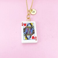 7 of Hearts,jack of Hearts Necklace,playing Cards Neklace,queen of ...