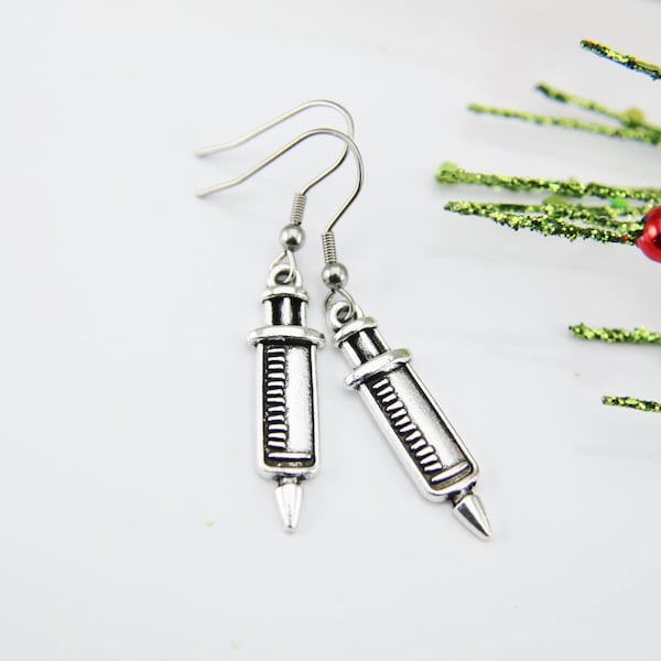 Syringe Needle Charm - Etsy
