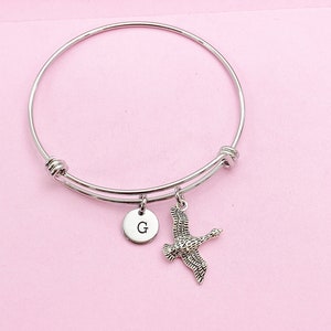 Silver Goose Charm Bracelet, Duck Bracelet, Personalized Jewelry, N2266 ...