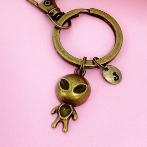 Antique Bronze UFO Charm Keychains UFO Pendant Keychains UFO Keyring ...