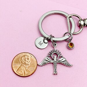 Holy Spirit Dove Charm Keychain in Silver, Christian Dove Charm, Bird ...