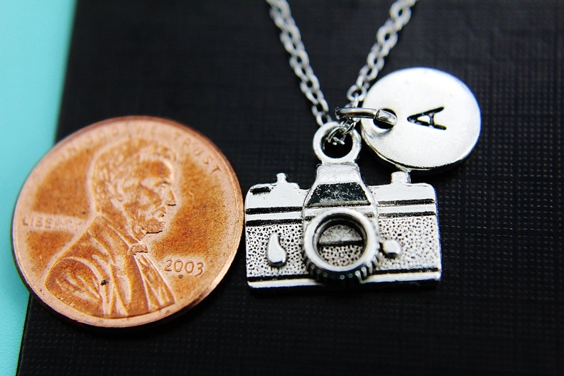 Camera Necklace Silver Camera Charm Photographer Gift | Etsy