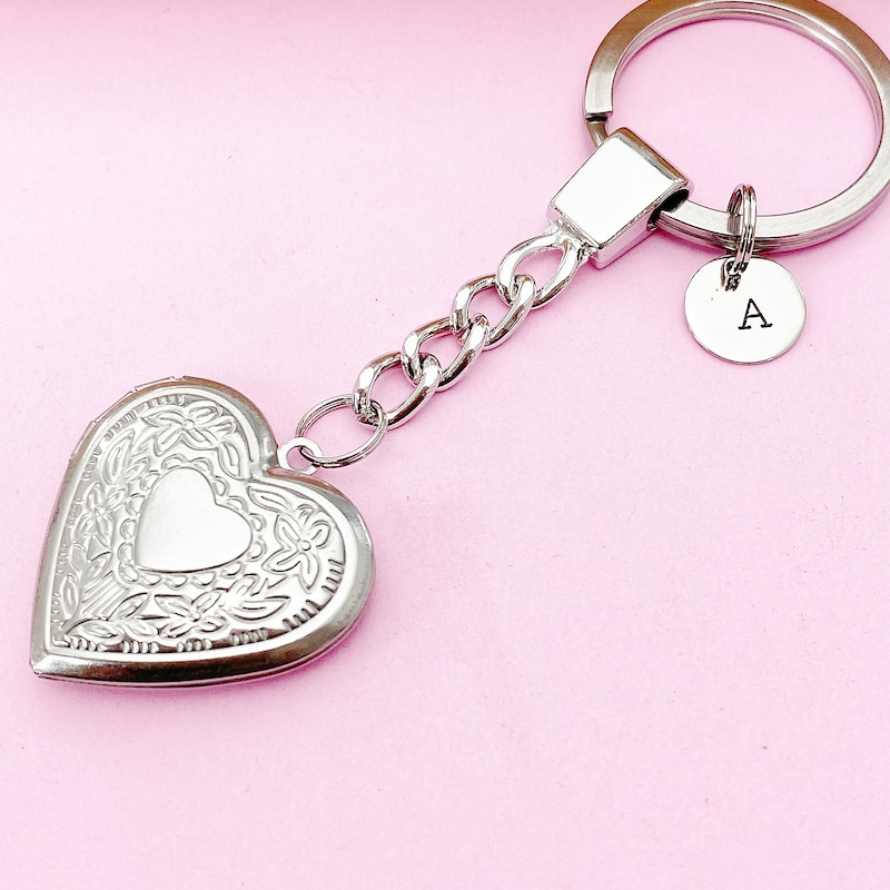 Silver Frame Keychain - Etsy