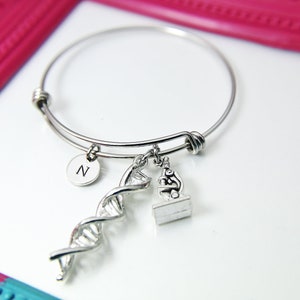 DNA Bracelet, Microscope Bracelet, Scientists Gift, Biology Gift ...