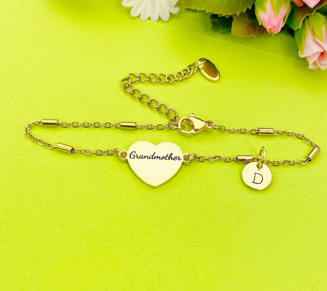 Best Christmas Gift for Grandmother, Gold Grandmother Bracelet ...
