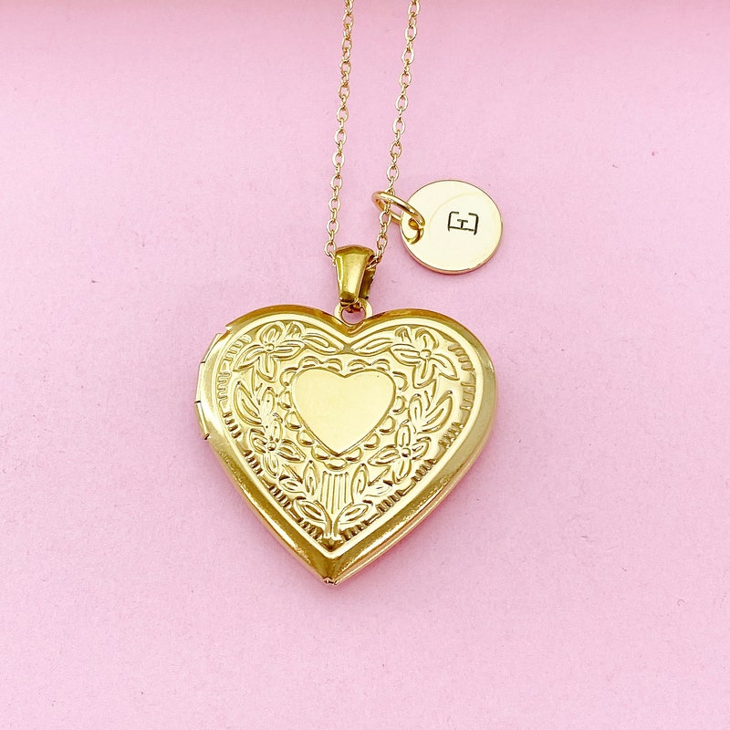 Gold Heart Locket - Etsy