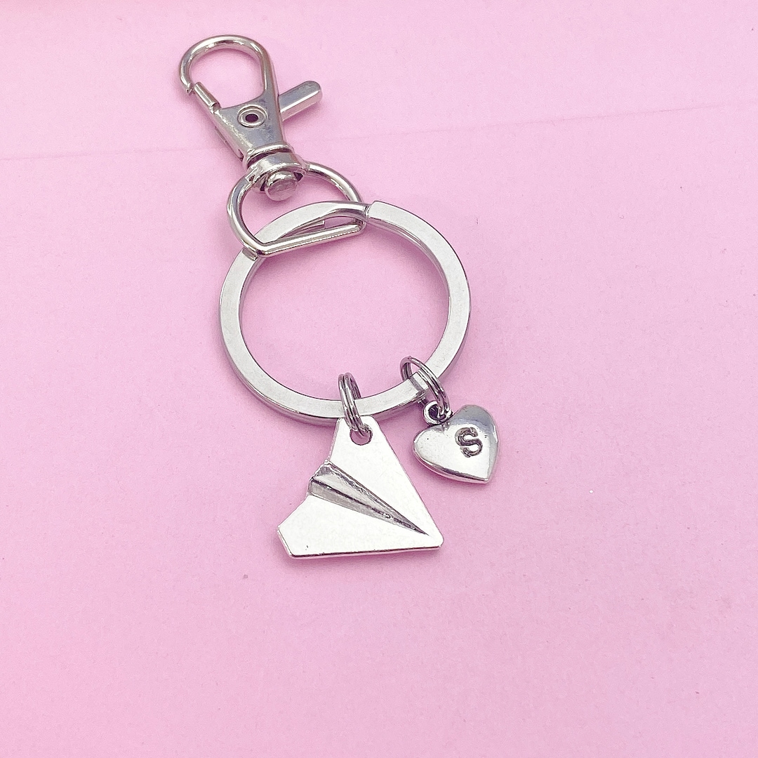 Paper Airplane Keychain, N297D - Etsy