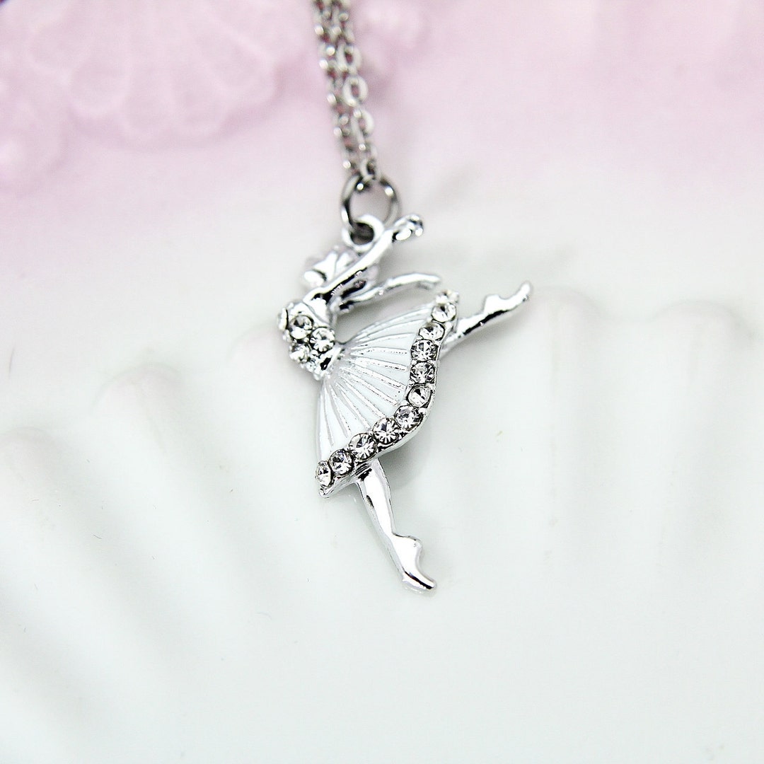 Ballet Dance Necklace Ballet Charm Dance Charm Dance School - Etsy