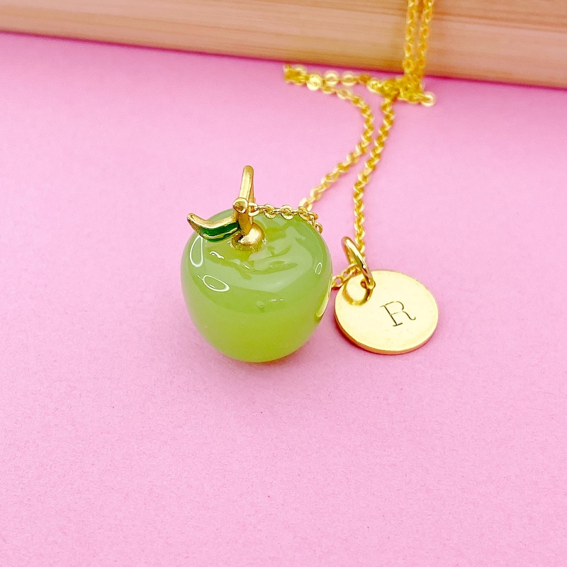 Apple Necklace - Etsy