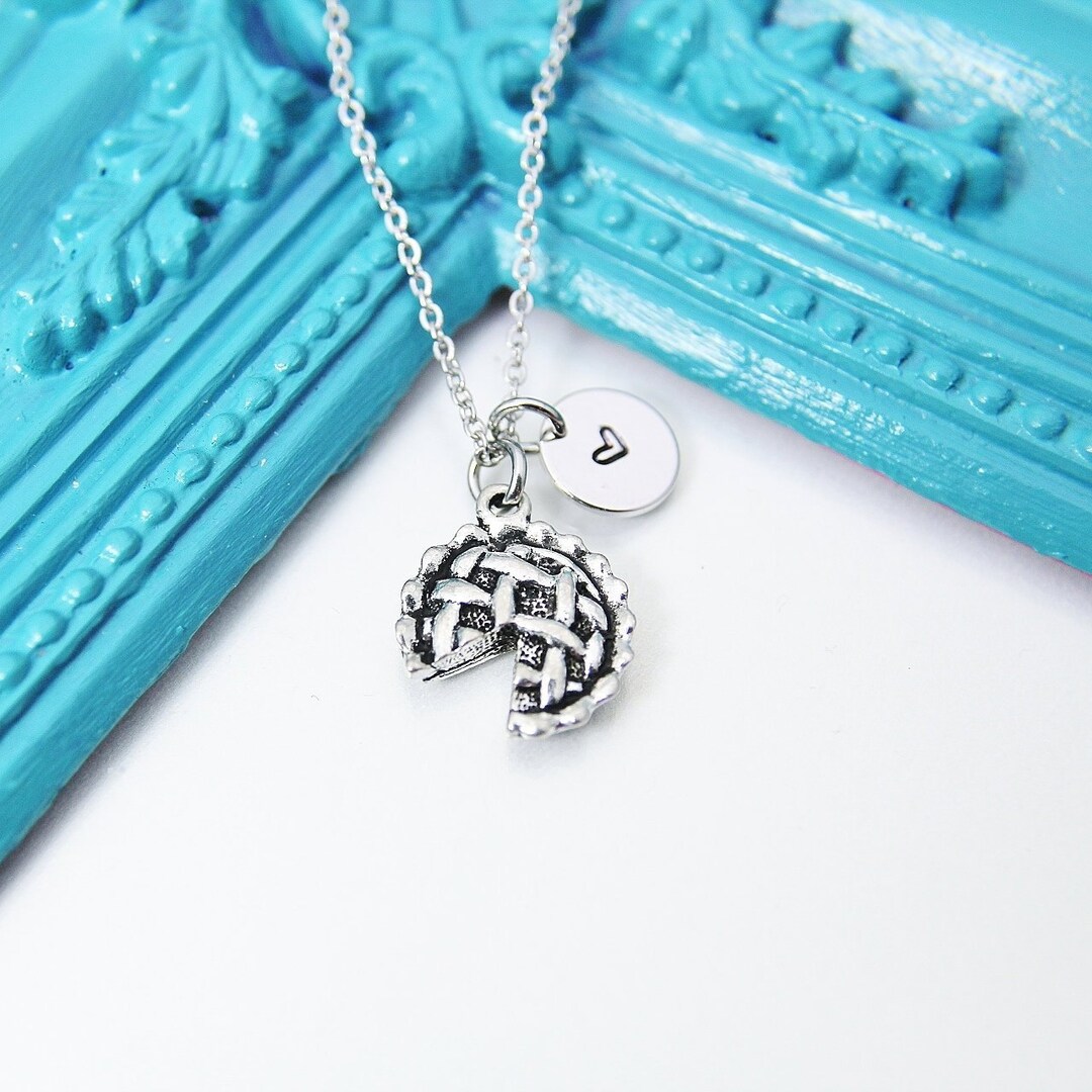 Pie Necklace, Silver Apple Pie , Pumpkin Pie, Pie Charm, Food Charm ...