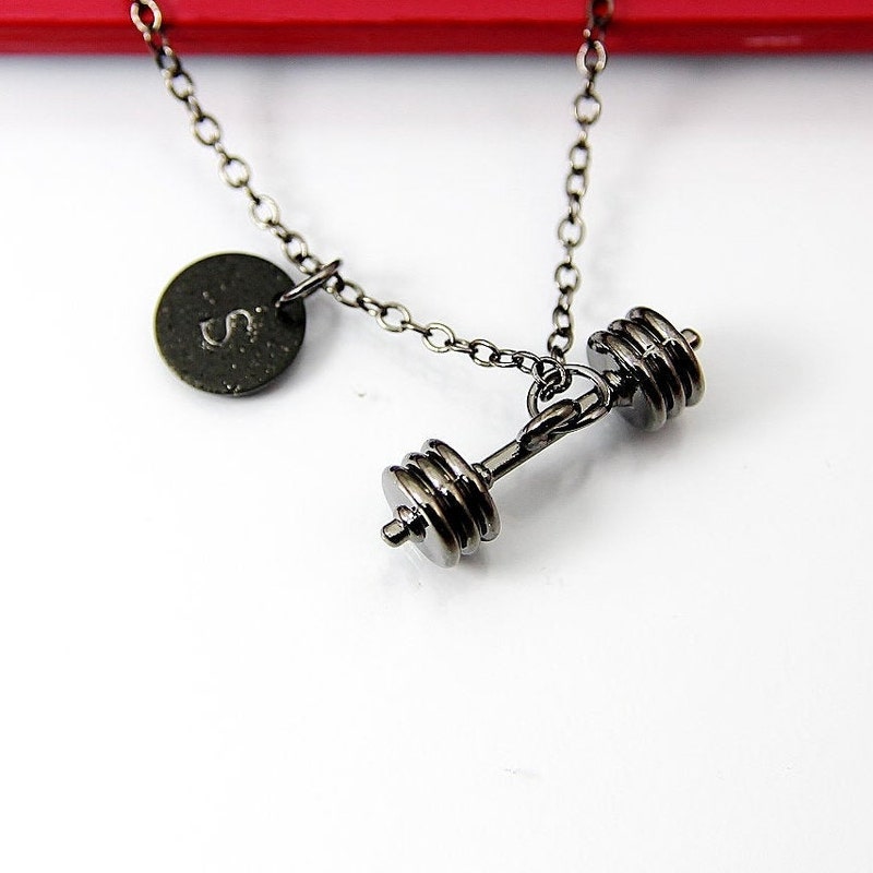 Mens Dumbbell Necklace - Etsy