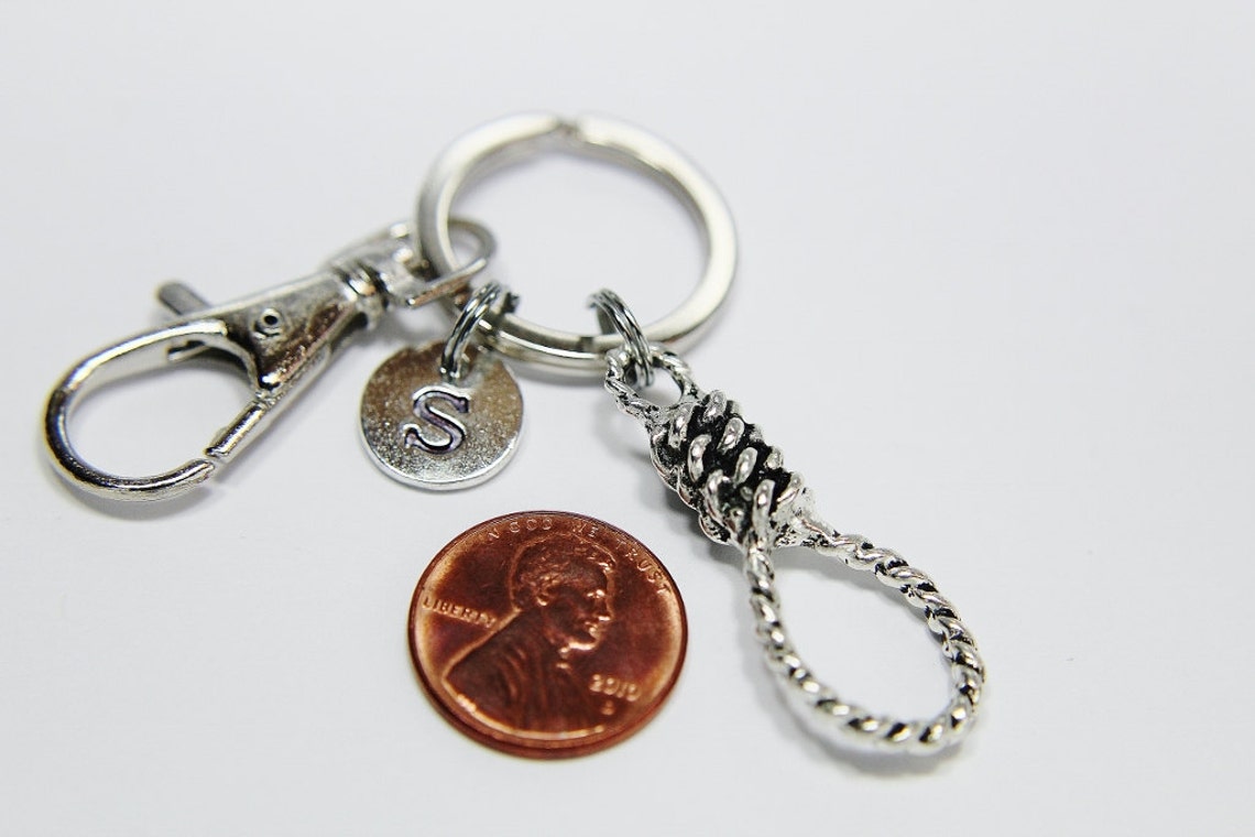 Knot Rope Charm Keychain Knot Rope Charm Gothic Jewelry - Etsy