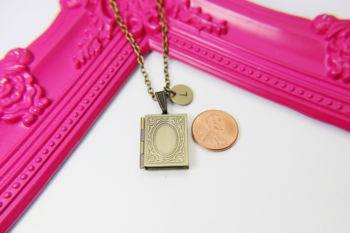 Best Christmas Gift Miniature Book Locket Necklace Miniature - Etsy