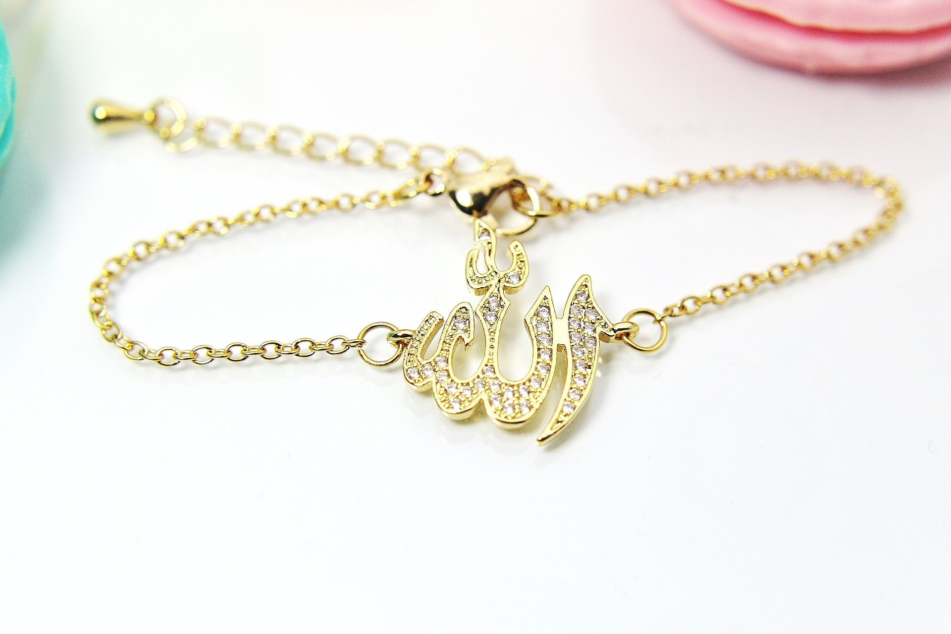 Gold Allah Bracelet Christmas Gift Birthday Gift - Etsy UK