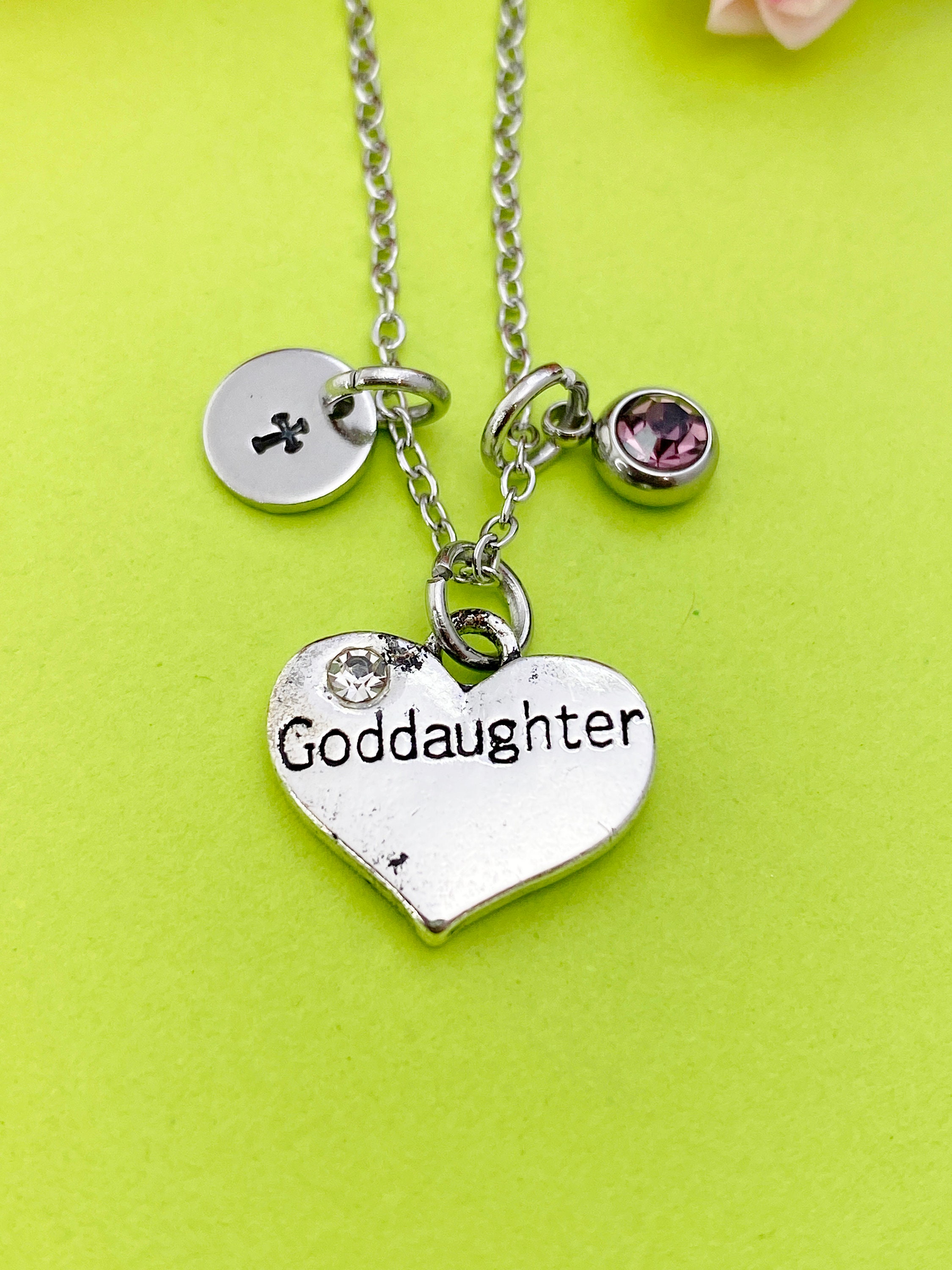 Silver Goddaughter Charm Necklace, N3266 - Etsy