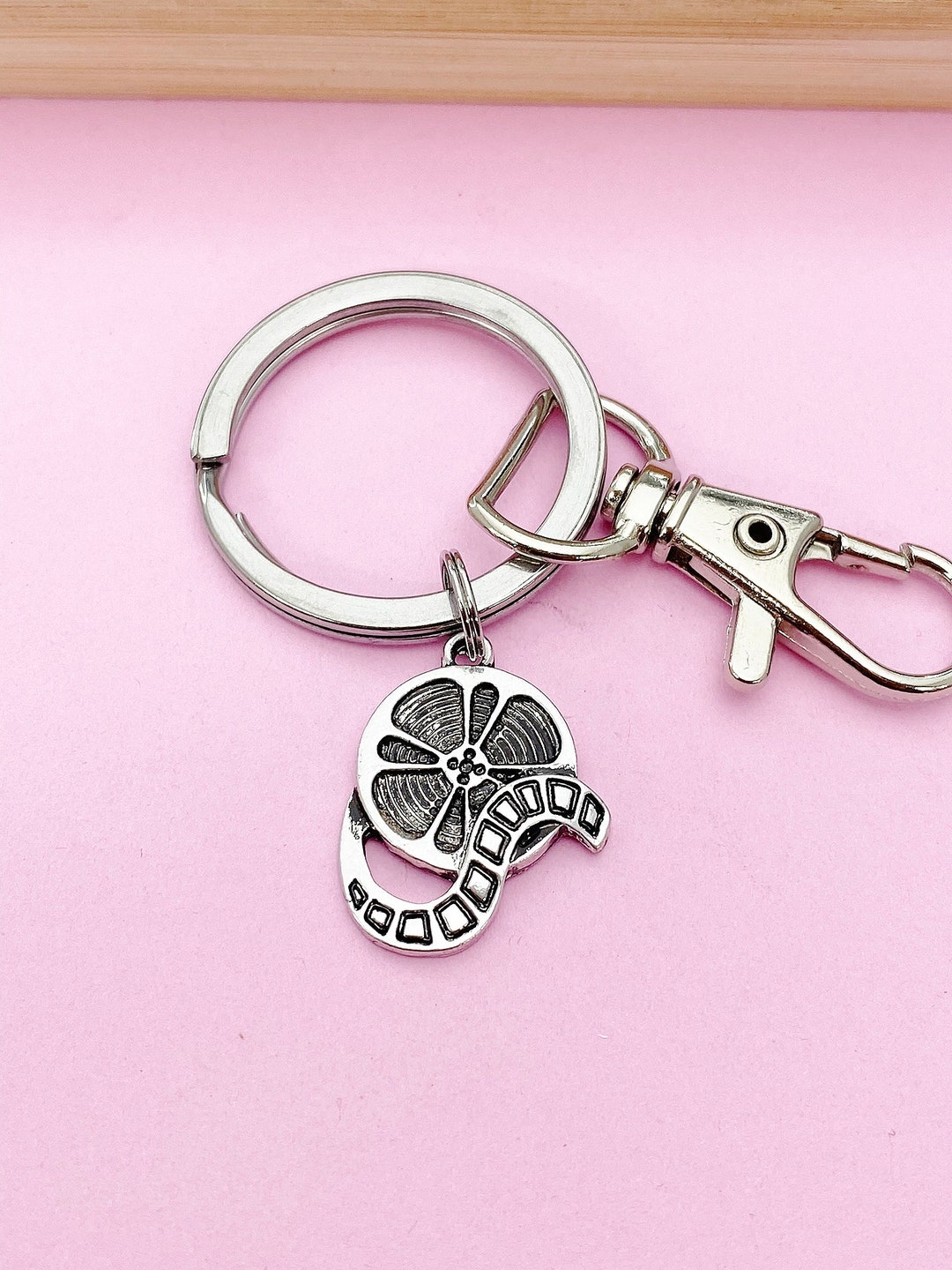 Movie Film Reel Charm Keychain, Personalized Gifts, N85E - Etsy