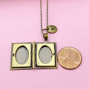 Best Christmas Gift Miniature Book Locket Necklace, Miniature Book ...