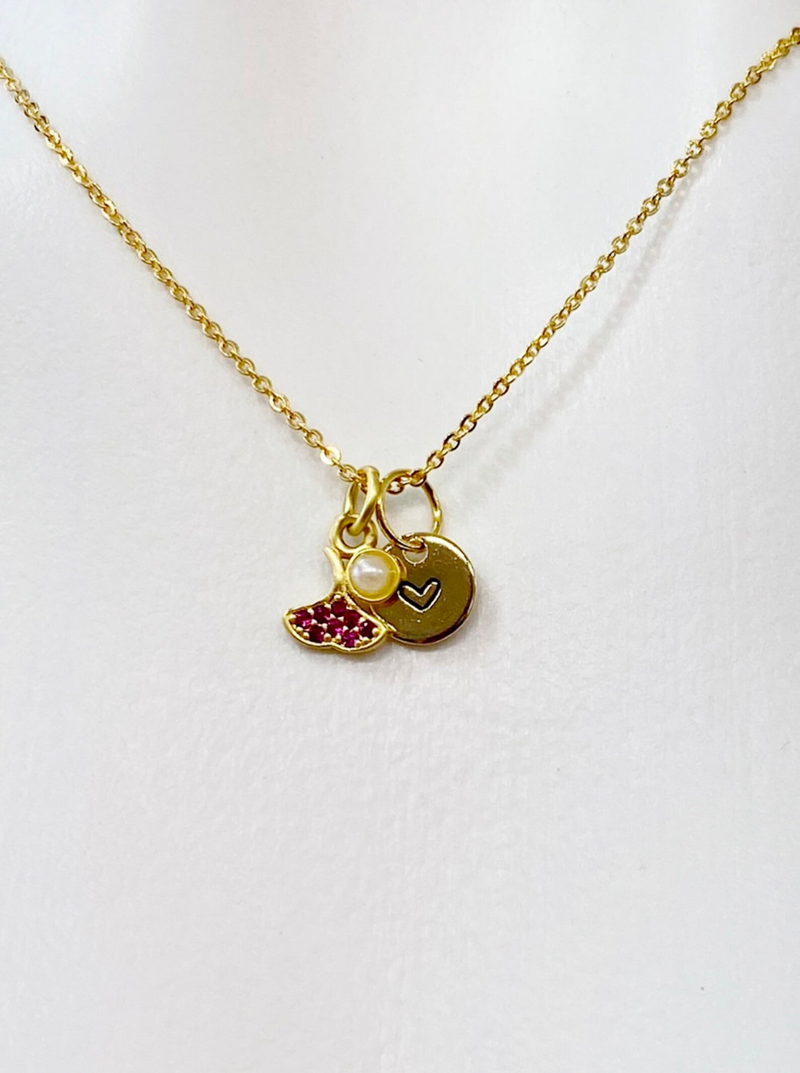 Gold TINY Ginkgo Biloba Leaf Charm Necklace Herbalists Gifts Ideas ...
