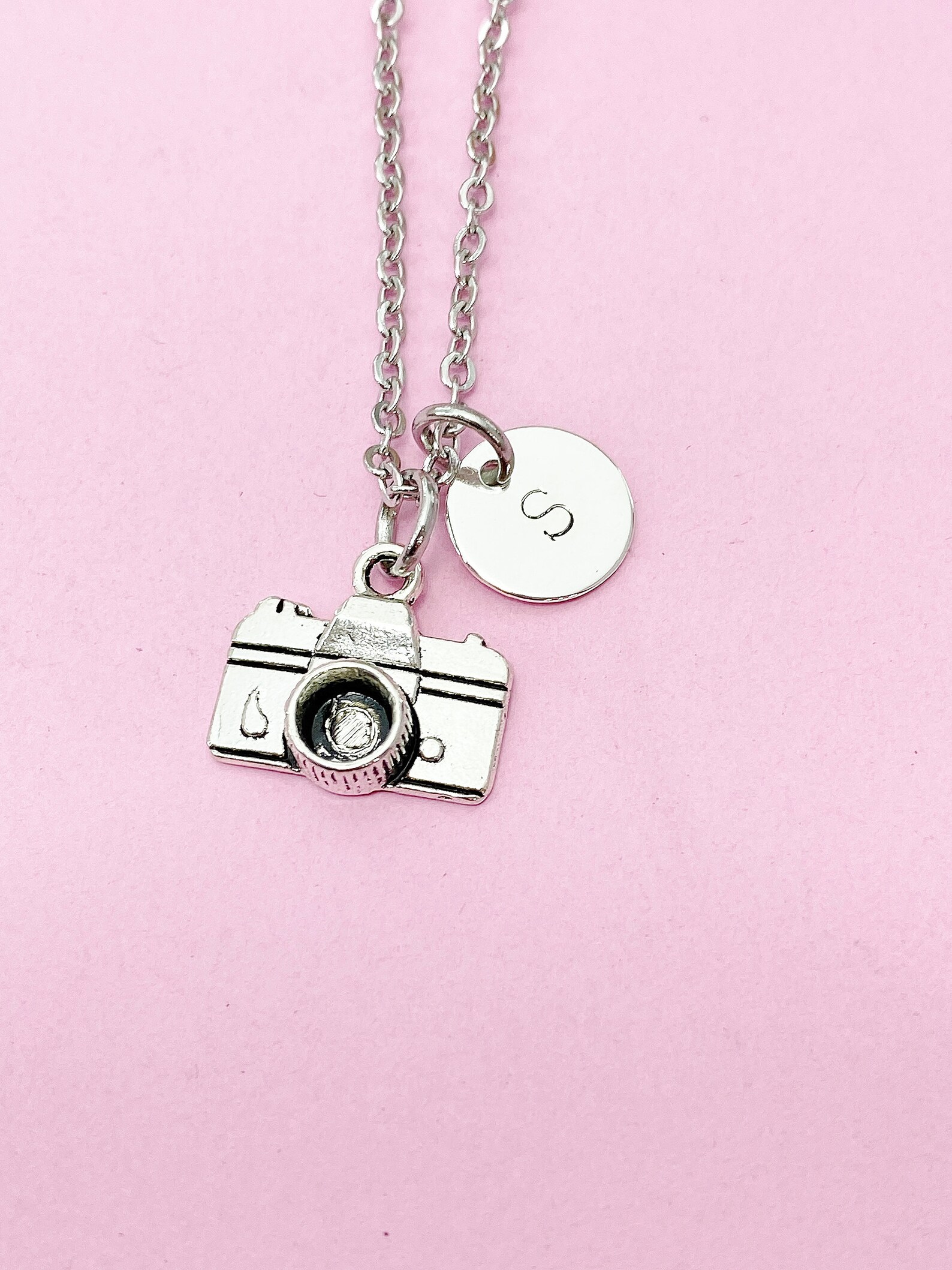 Camera Necklace, Silver Camera Charm, Photographer Gift, Photography ...