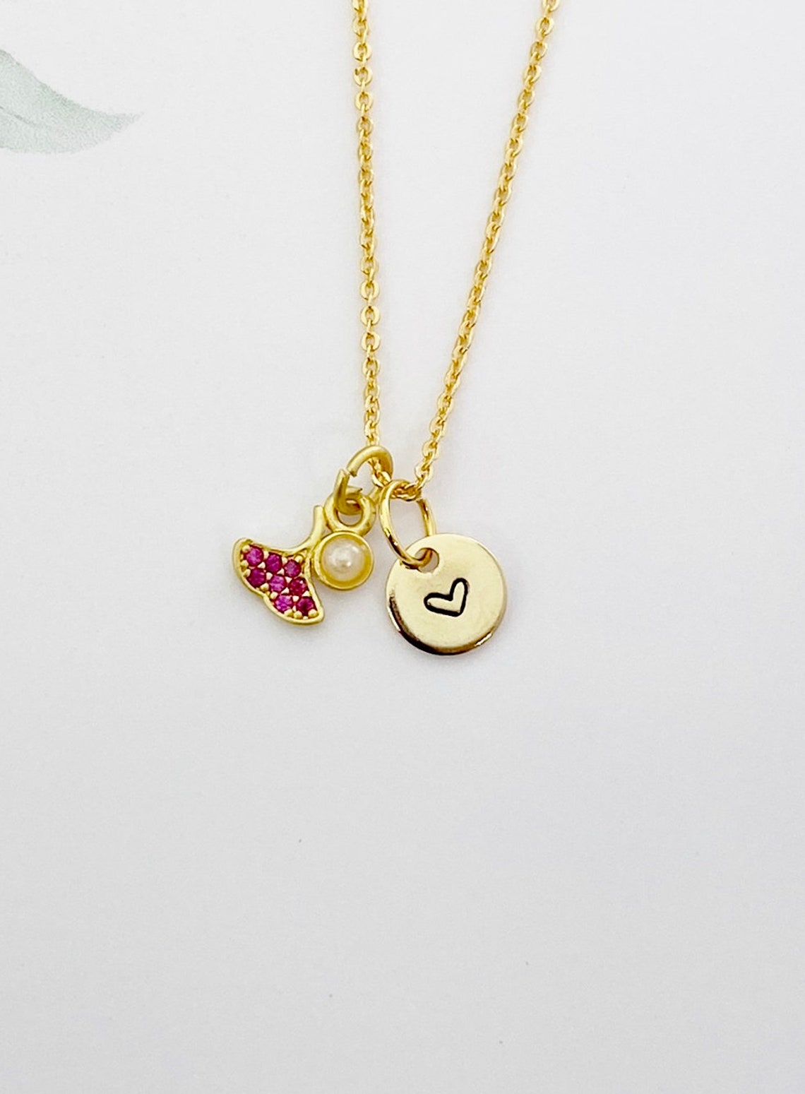 Gold TINY Ginkgo Biloba Leaf Charm Necklace Herbalists Gifts Ideas ...